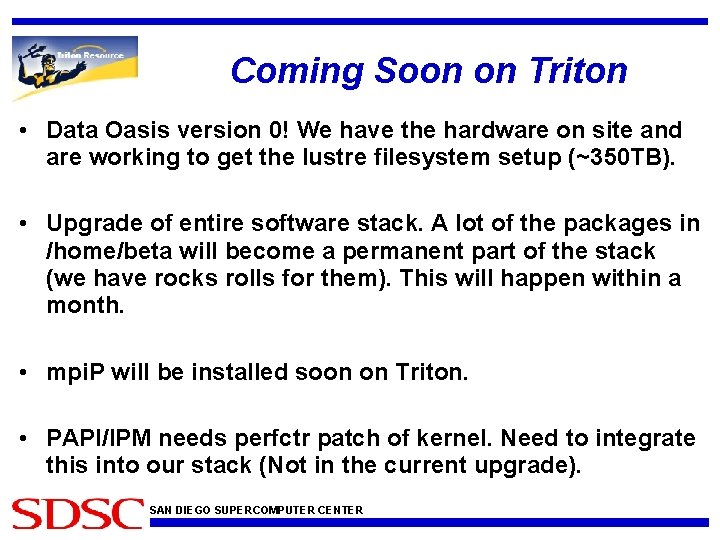 Overview of UCSDs Triton Resource A costeffective high