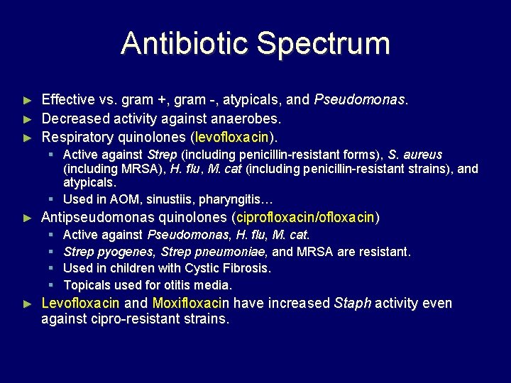 Antimicrobial Drugs The classification of antimicrobial drugs ...