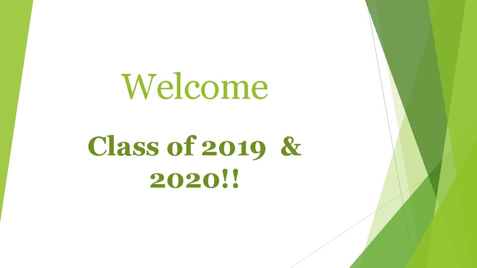 Welcome Class of 2019 2020 STUDENT SERVICES STAFF