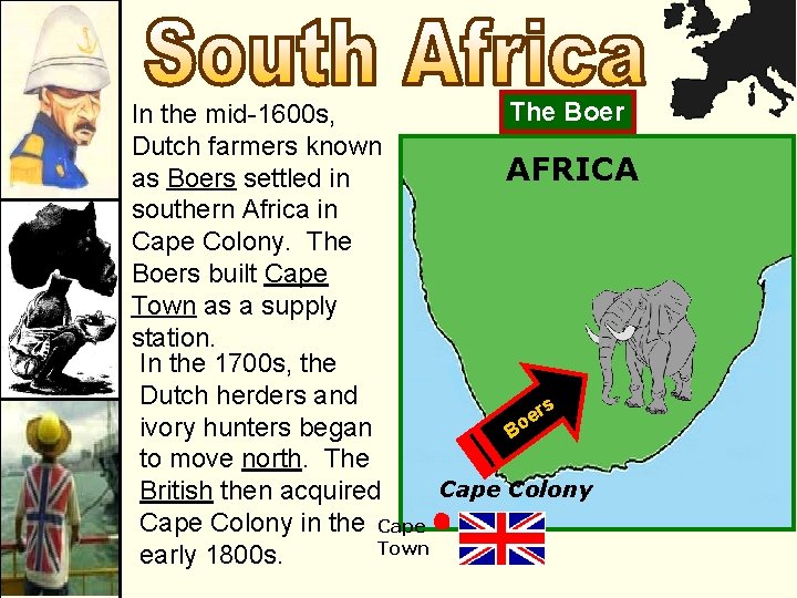 SOUTH AFRICA Boers British Bantu The Boer In