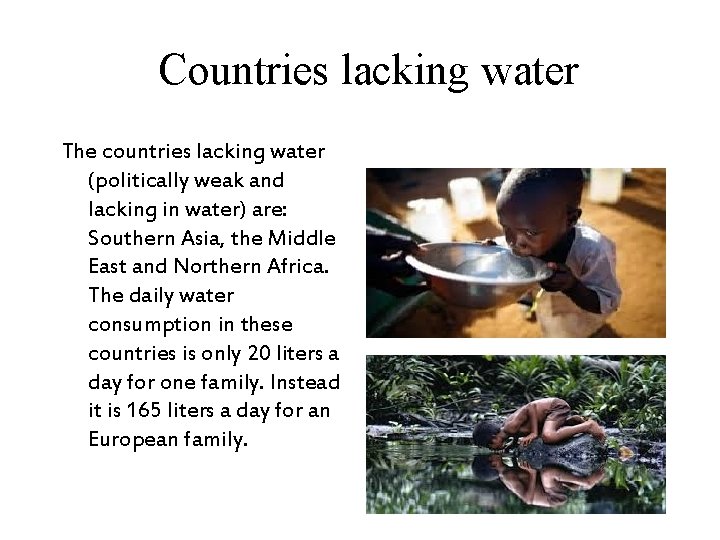 WATER HERITAGE OF HUMANITY WHAT IS WATER Water