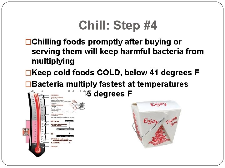 FOUR STEPS TO FOOD SAFETY II FOUR STEPS