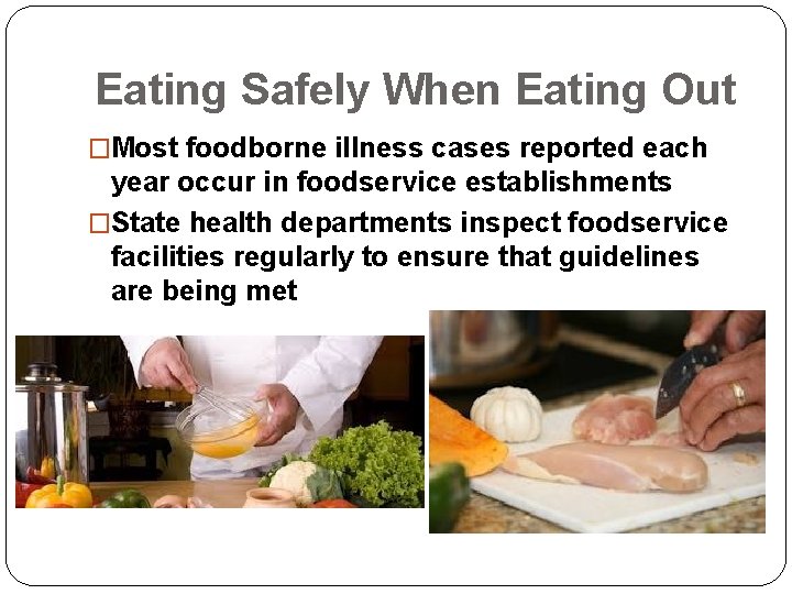 FOUR STEPS TO FOOD SAFETY II FOUR STEPS
