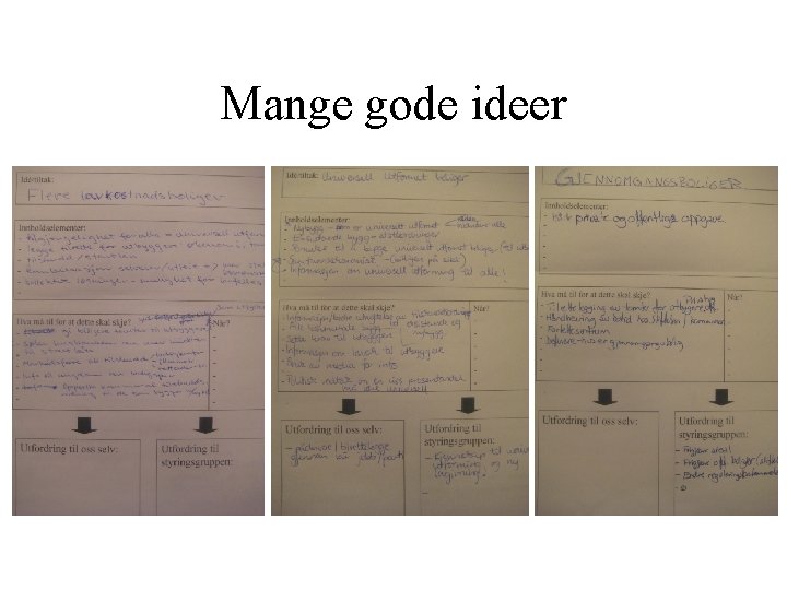 Boligsosial handlingsplan SrVaranger kommune Ideverksted 6 mai Et