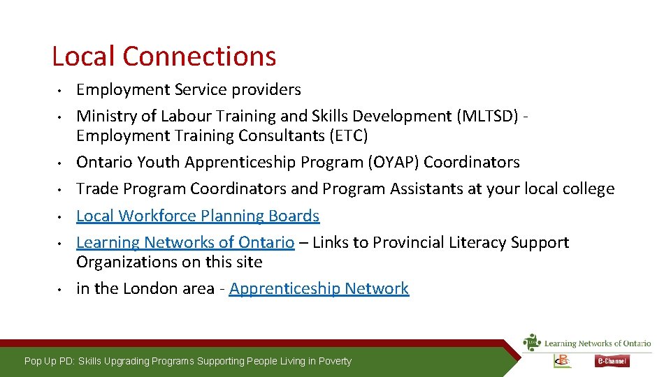 LBS Resources for the Apprenticeship Goal Path Thursday