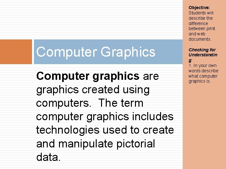 PRINT Versus WEB Introduction to Graphic Arts Technology