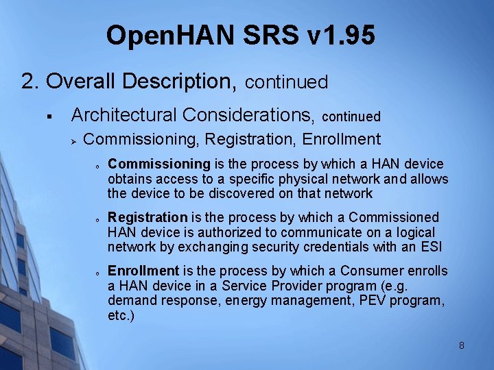 Open HAN SRS v 1 95 Overview June
