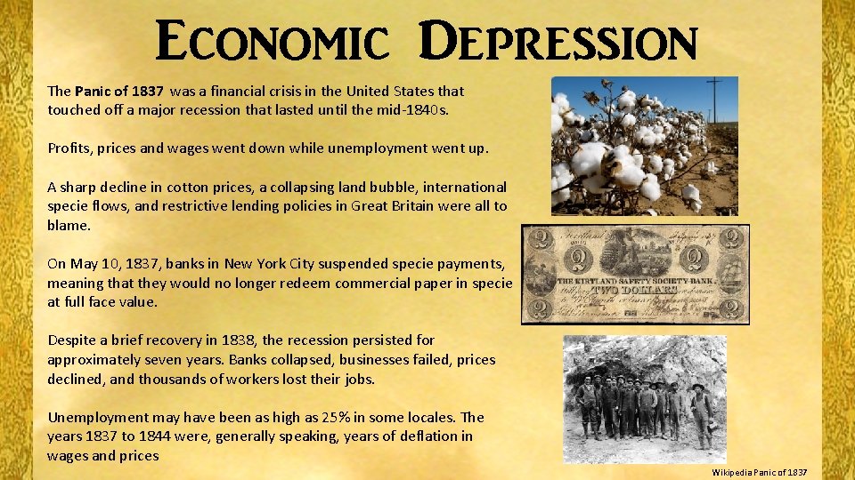 The summer of 1838 Background The Saints were