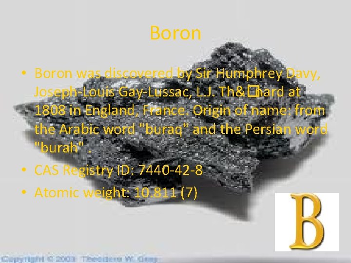 Periodic Table Web Elements Cecilia Aceves 1 st