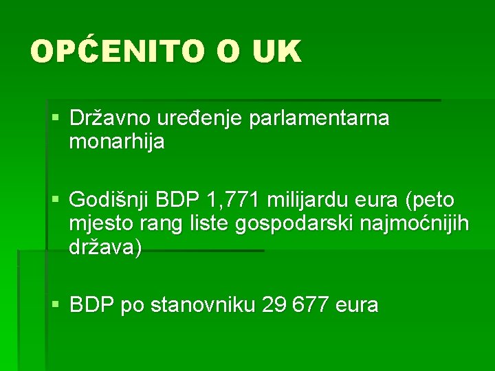 UJEDINJENO KRALJEVSTVO I BRITANSKA ZAJEDNICA NARODA ANA GASPARINI