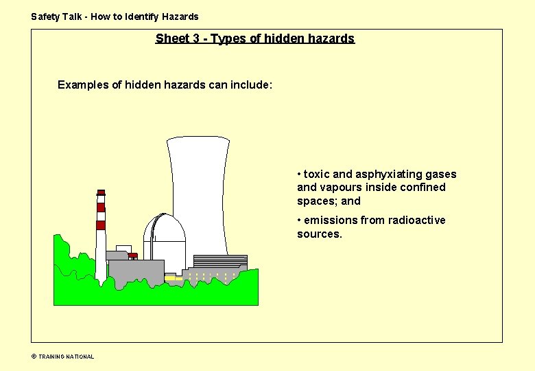 Safety Talk How to Identify Hazards Sheet 1