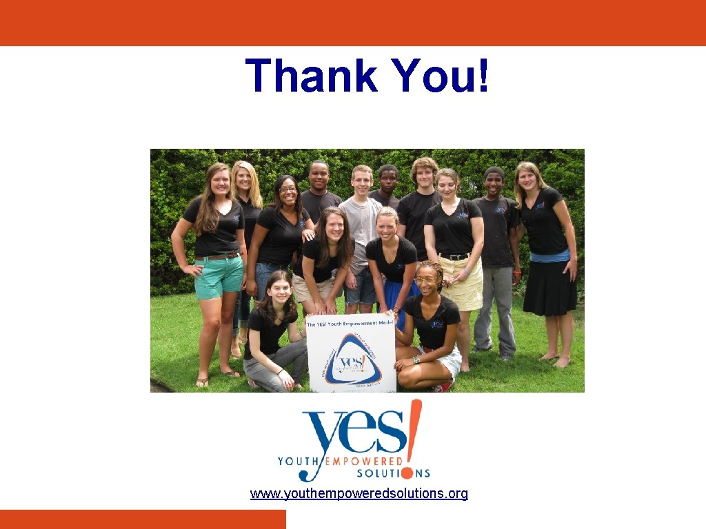 and Youth Empowerment Outcomes Youth Empowered Solutions Youth