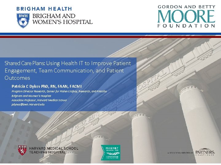 Shared Care Plans Using Health IT to Improve