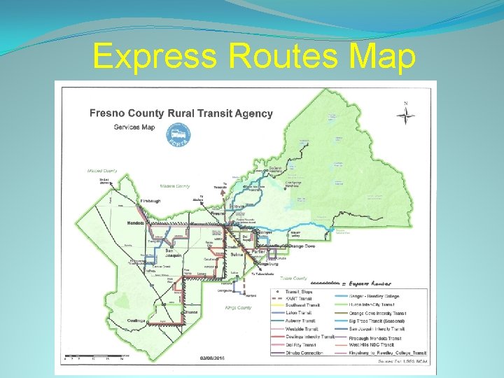 Fresno County Rural Transit FCRTA Electric BusRail Connector