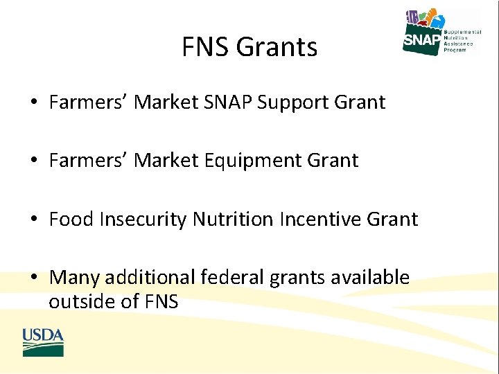 SNAP Farmers Markets Why Accept SNAP Keep dollars
