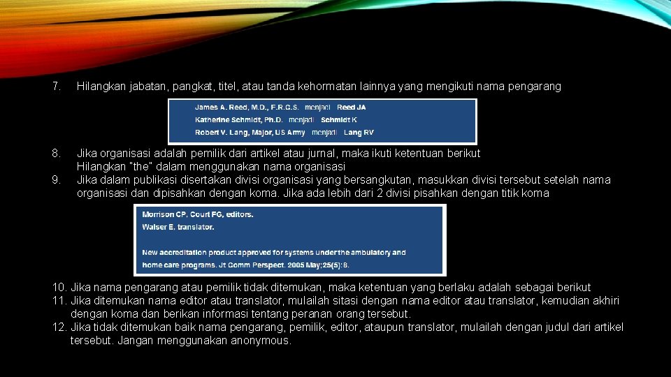VANCOUVER STYLE SITASI RUJUKAN Sistem harvard metode pengobatan