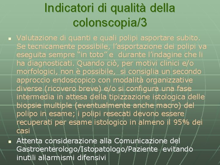 Sindrome Metabolica polipi e cancro del colon retto