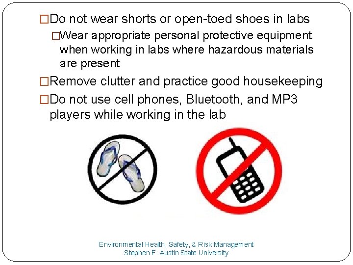 Lab Safety Tips Environmental Health Safety Risk Management