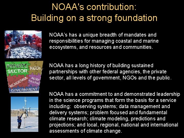 NOAA Climate Service Columbia River Basin Climate Service