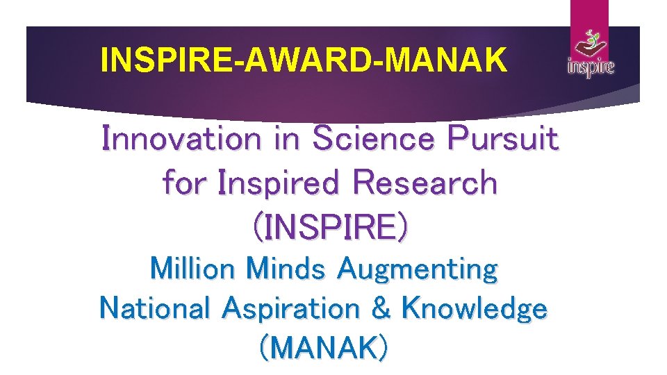 INSPIREAWARDMANAK EDUCATION DEPARTMENT ADILABAD DIST SRI K LINGAIAH