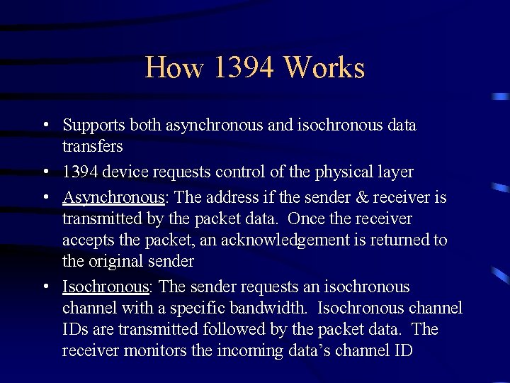 Final Report 1394 b Optoelectronic Data Communications Group