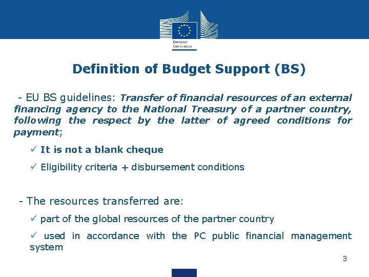 Budget support training Module 2 Budget Support Aid