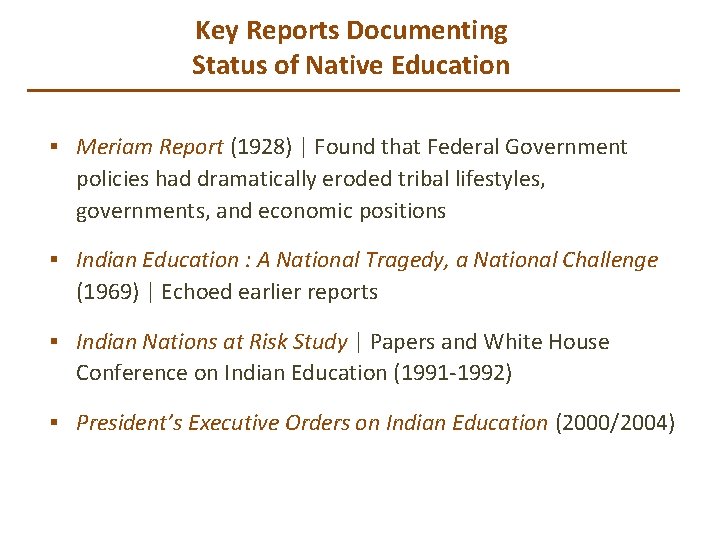 Historical Perspectives for Working with Native Parents Native