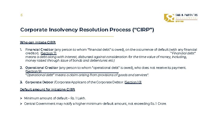 INSOLVENCY AND BANKRUPTCY CODE 2016 NEW DELHI MUMBAI