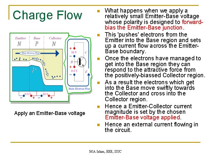 Bipolar Junction Transistors BJT BJT EEE 3607 Dr