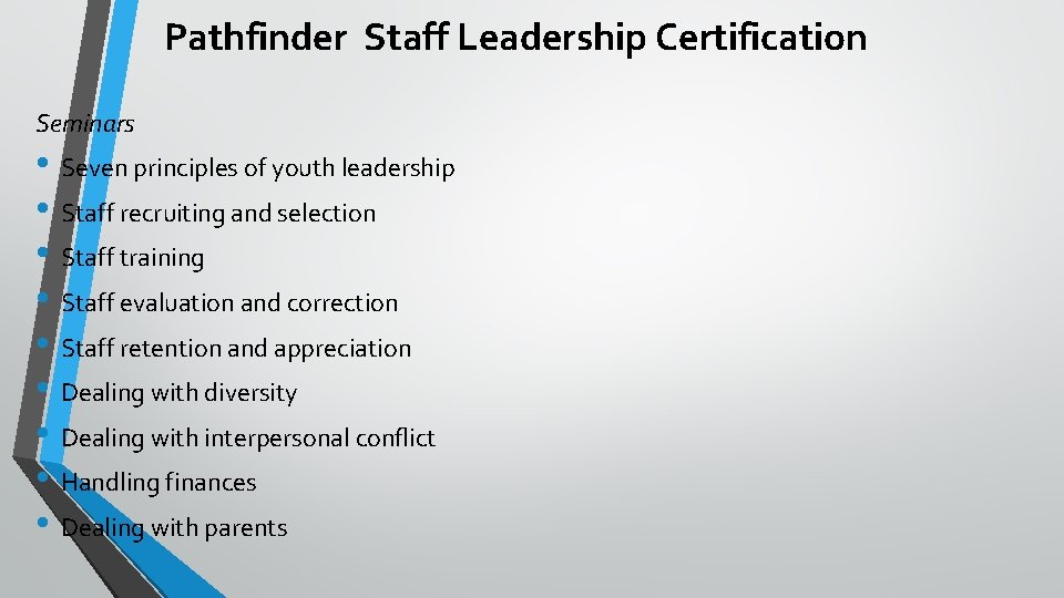 The Pathfinder Leadership Programme PLP PLC Pathfinder Leadership