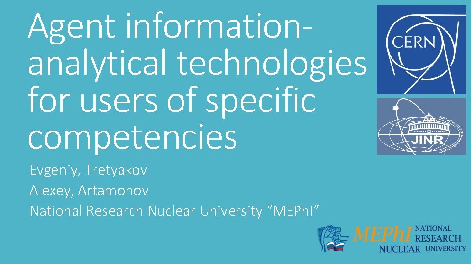 Agent informationanalytical technologies for users of specific competencies