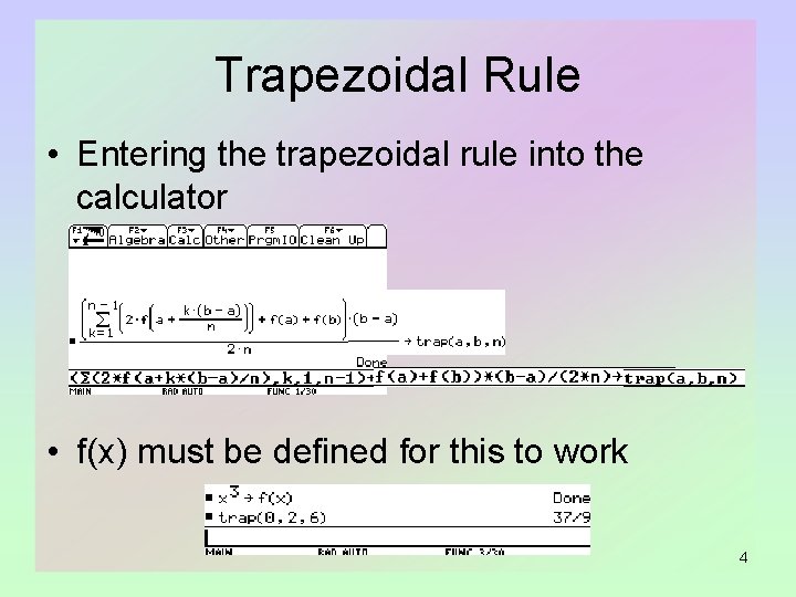 Numerical Integration Lesson 6 5 Trapezoidal Rule Instead