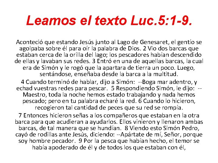 QUE MARCO LA DIFERENCIA TEXTO LUC 5 1