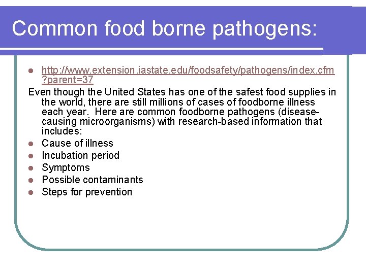 Keeping food safe to eat Clean Separate Cook