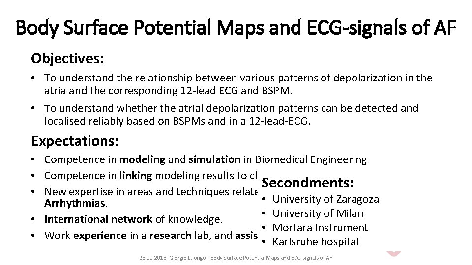 Body Surface Potential Maps and ECGsignals of AF