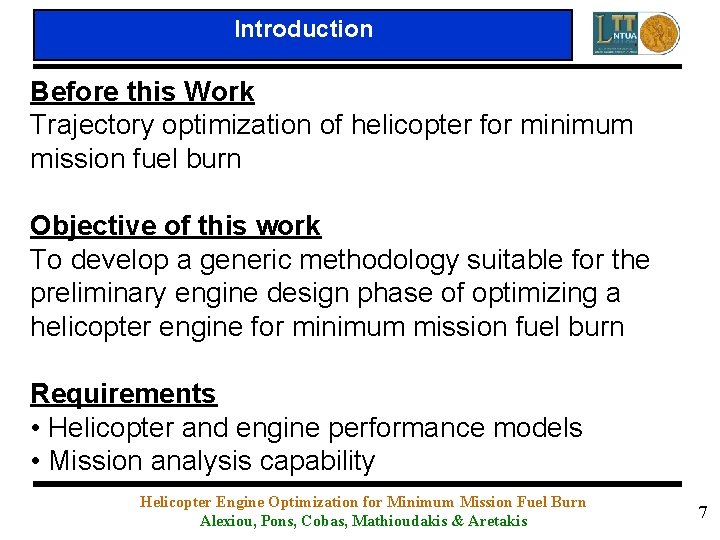 Click to edit Master title style Helicopter Engine
