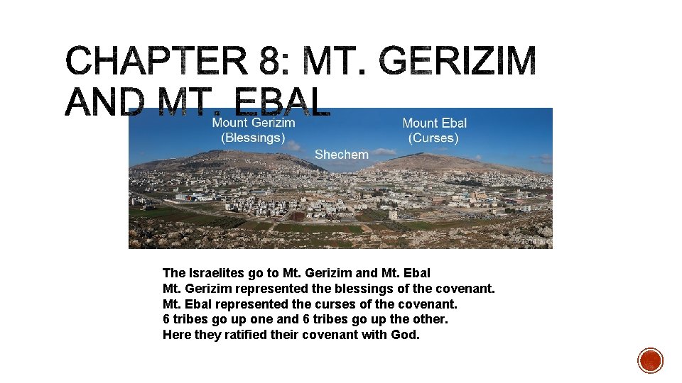 THE BOOK OF JOSHUA God speaks to Joshua