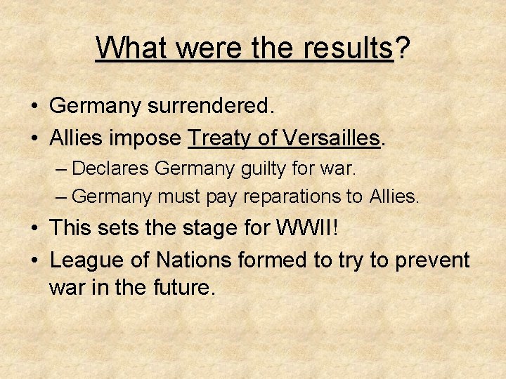 World War I Notes Causes of WWI MANIA