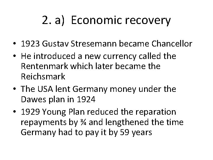 1 The Problems of the Weimar Republic 1918