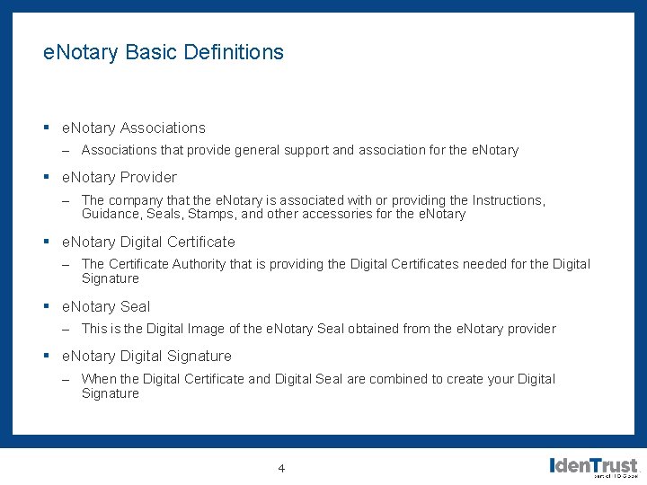 e Notary Application Step by step instructions Applying