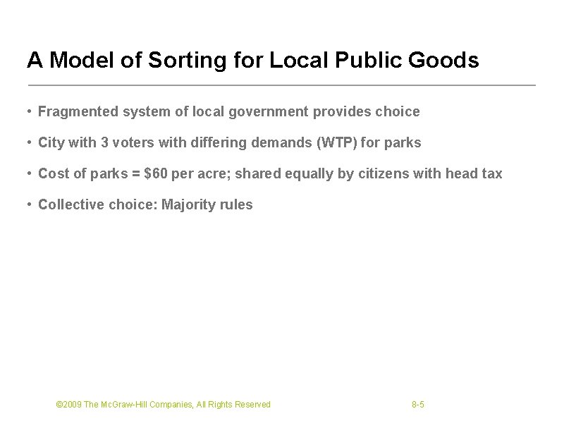Chapter 8 Neighborhood Choice Mc GrawHillIrwin 2009 The