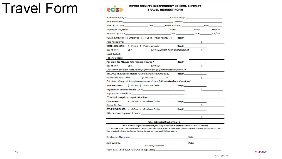 Travel PCard Training 7142021 Travel Process Obtaining a