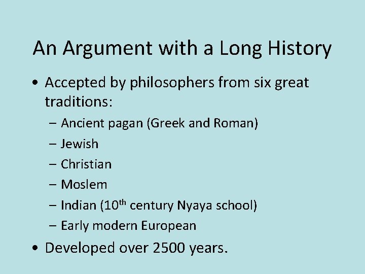 Arguments for Gods Existence Professor Rob Koons Philosophy