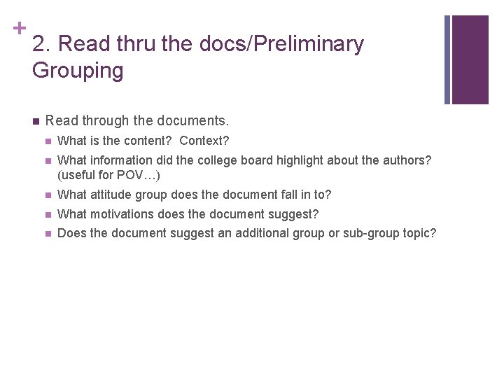 DBQ Task Analysis 1 Unpack the Prompt n