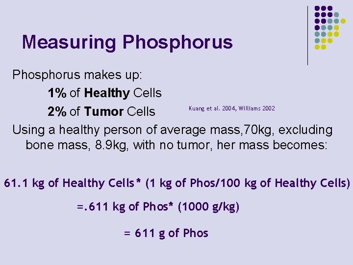 Stoichiometric Tumor Model Phosphorus Flow By Bo Deng