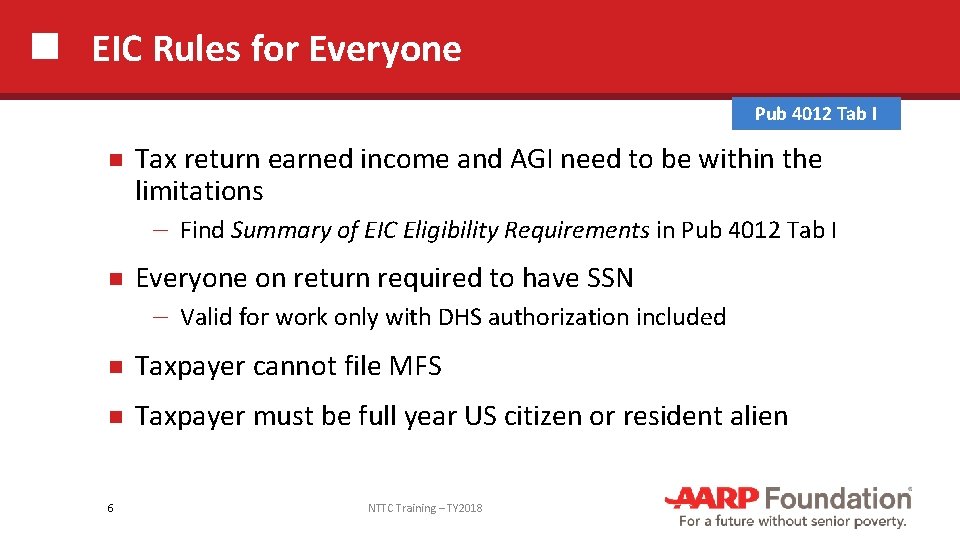 Earned Income Credit Pub 4012 Tab I Pub