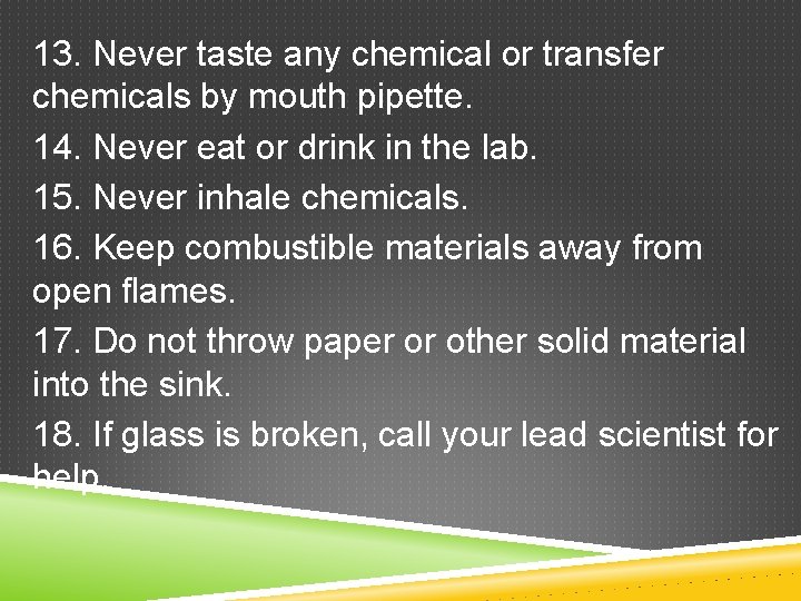 LAB SAFETY Kate Collins Science INTRODUCTION Lab safety