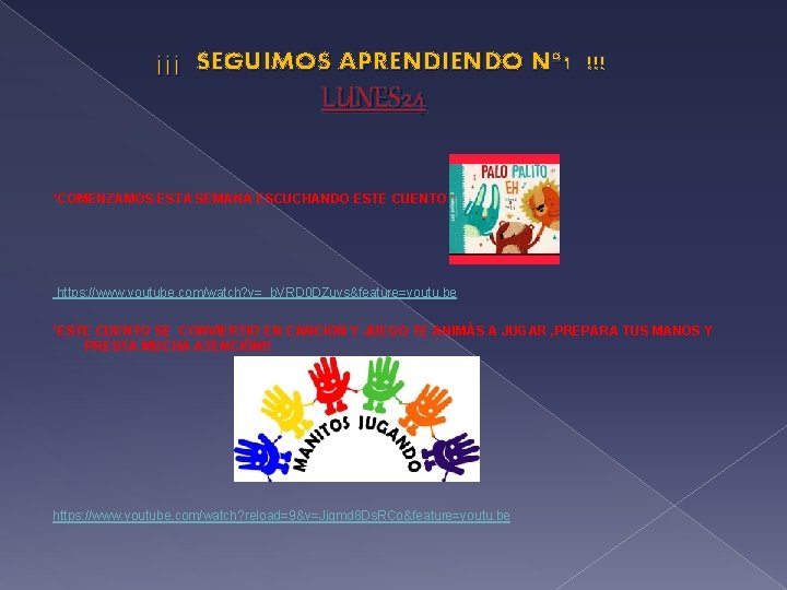 SEGUIMOS APRENDIENDO N 1 LUNES 24 COMENZAMOS ESTA