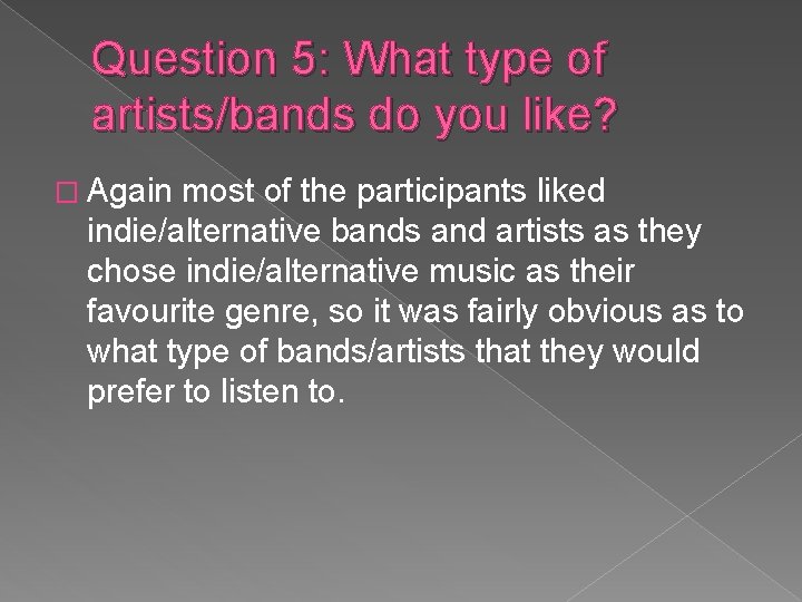 Questionnaire Analysis MEDIA AS Summary The magazine questionnaires