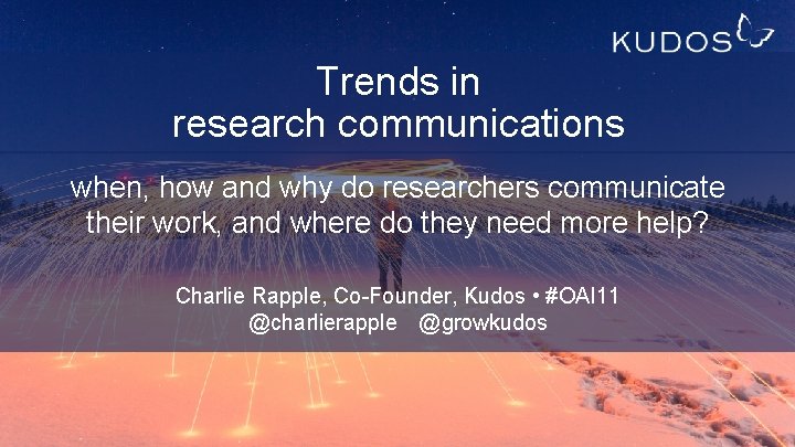 Trends in research communications when how and why